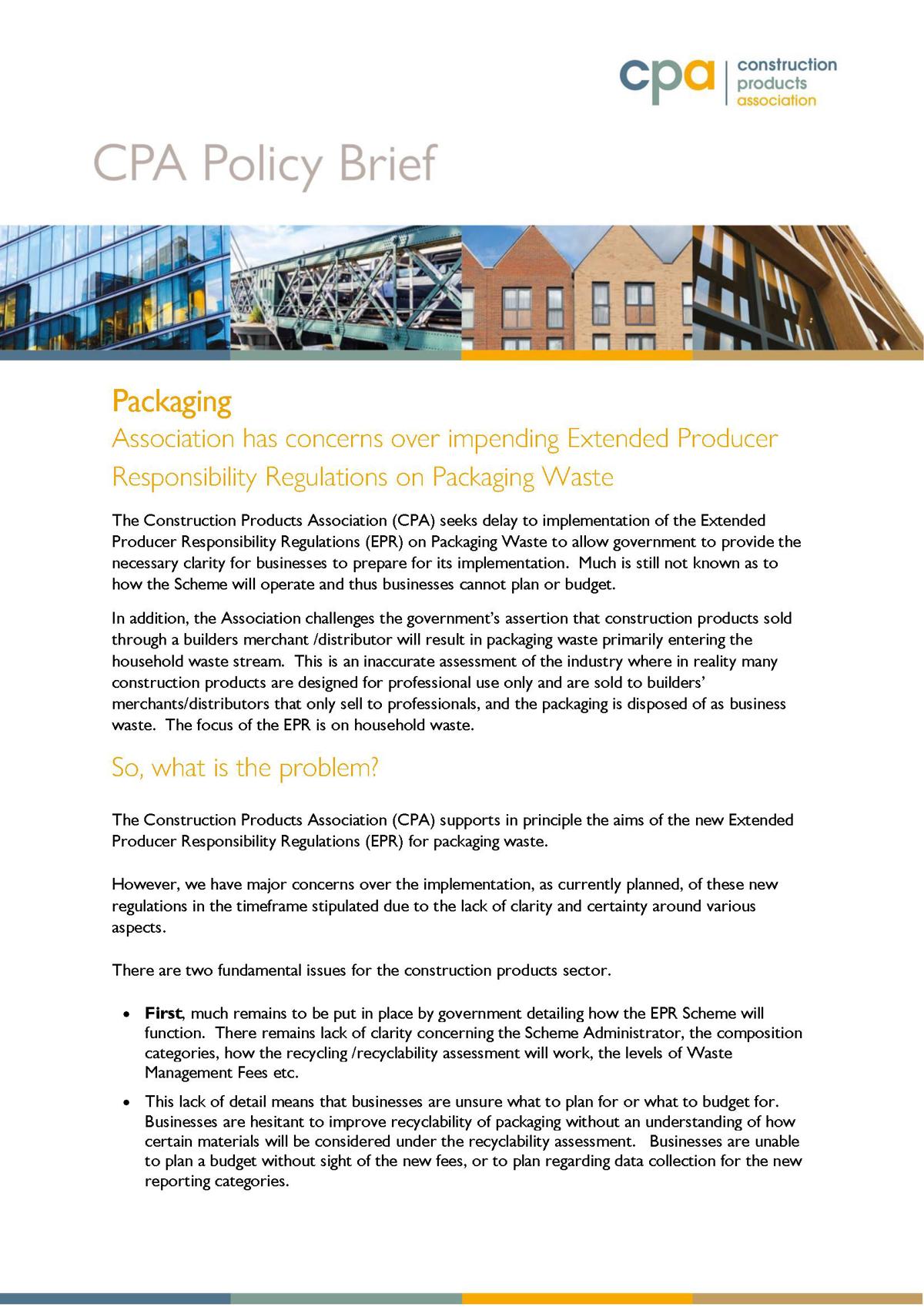 Sustainability Briefing Papers